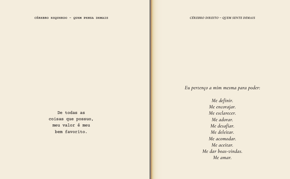 Poemas De Amor-próprio: Para Quem Pensa Demais E Para Quem Sente Demais - Tornado Scripts